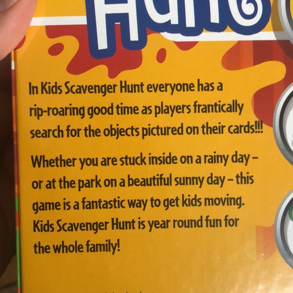 Games | Kids Scavenger Hunt Indoor And Outdoor Scavenger Hunt Card Game ...